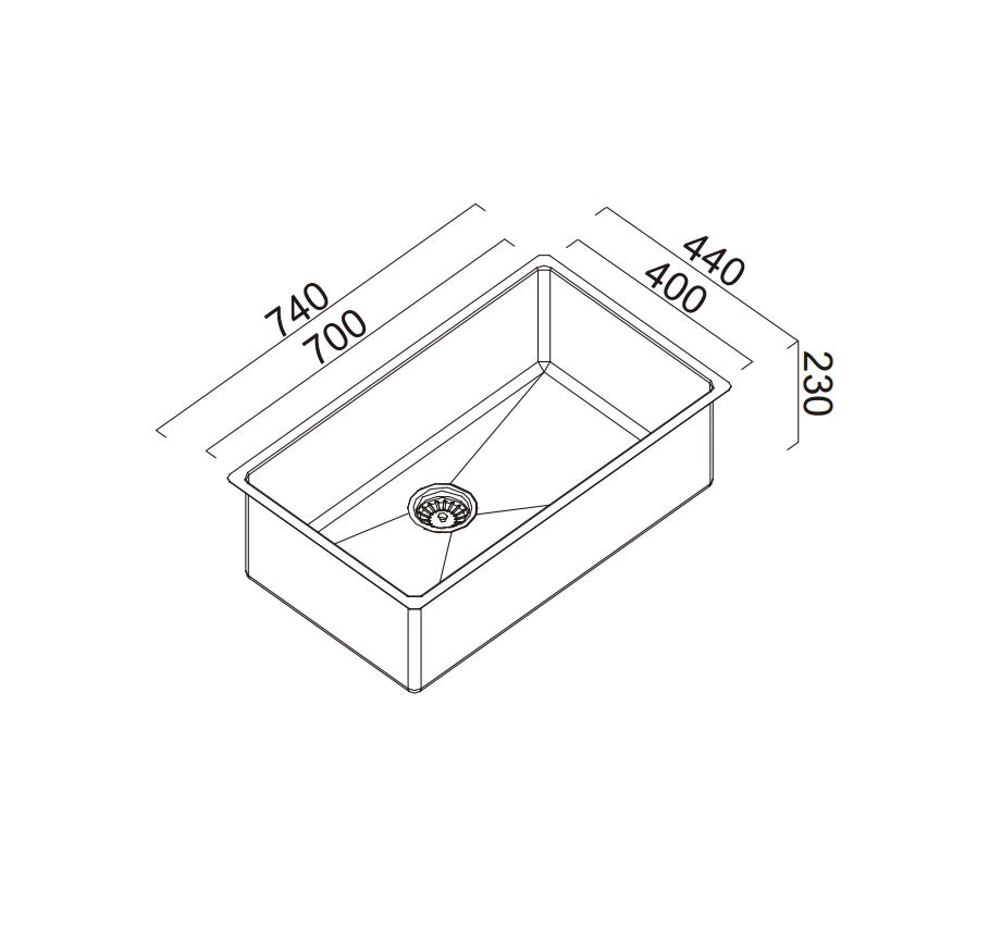 Abey Alfresco 700 Large Bowl Sink Marine Grade 316 SS – Tuck Plumbing ...