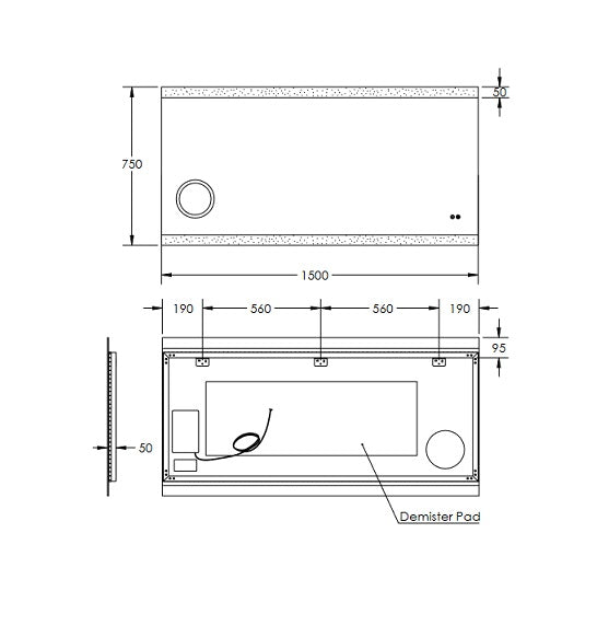 Remer Miro Led Mirror with Magnifier – Tuck Plumbing Fixtures