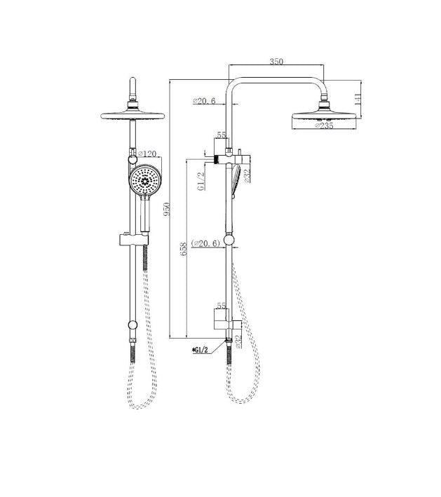 Revolution Self Cleaning Twin Shower System – Tuck Plumbing Fixtures