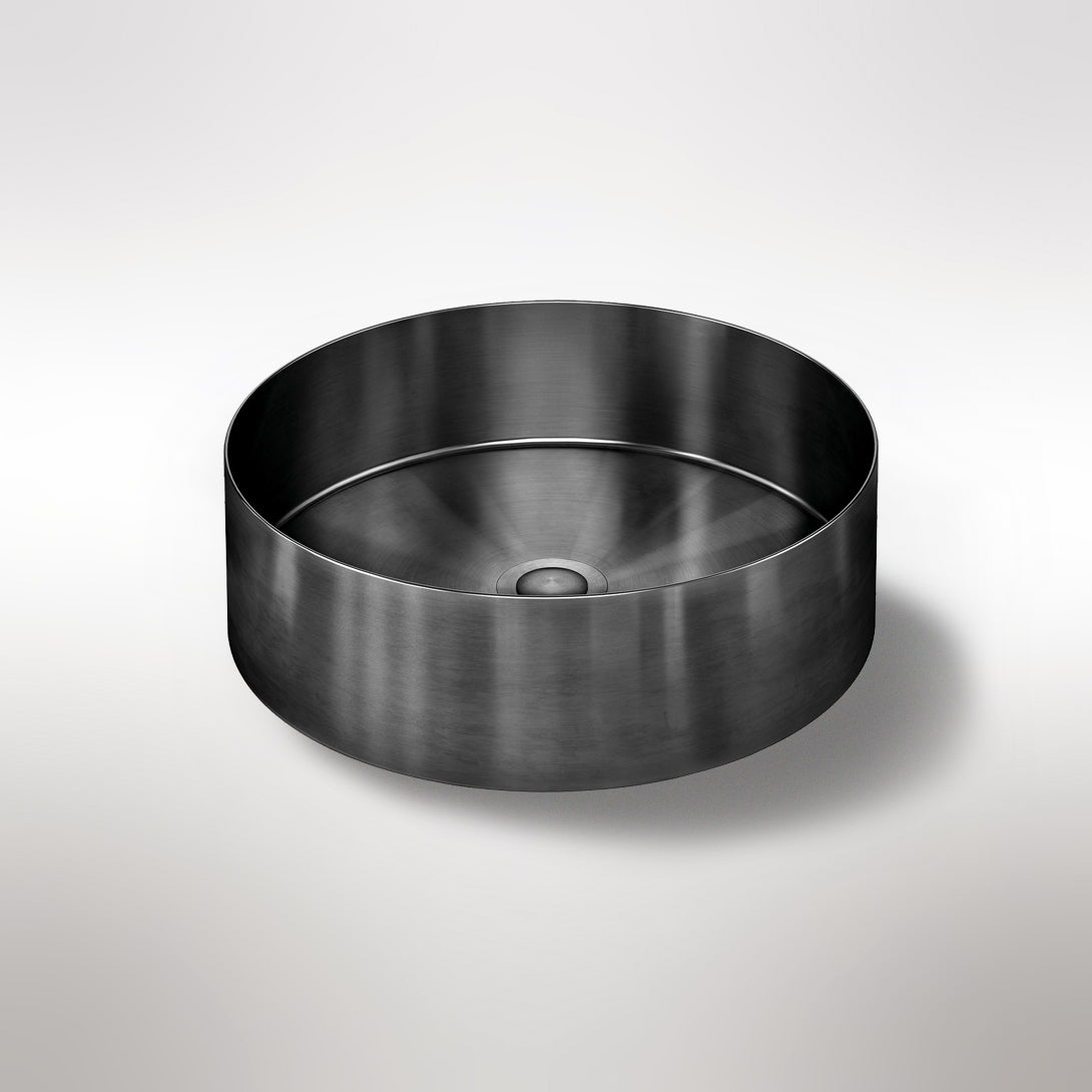 Lavello Round Steel Bathroom Basin 380 x 110 – Tuck Plumbing Fixtures