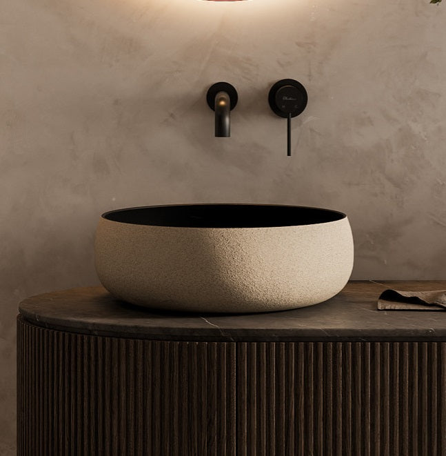 Terzofoco Light Earth and Matte Black Above Counter Basin – Tuck ...