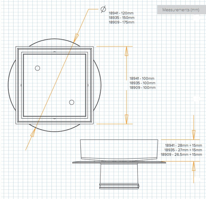 Tile Insert Floor Waste – Tuck Plumbing Fixtures