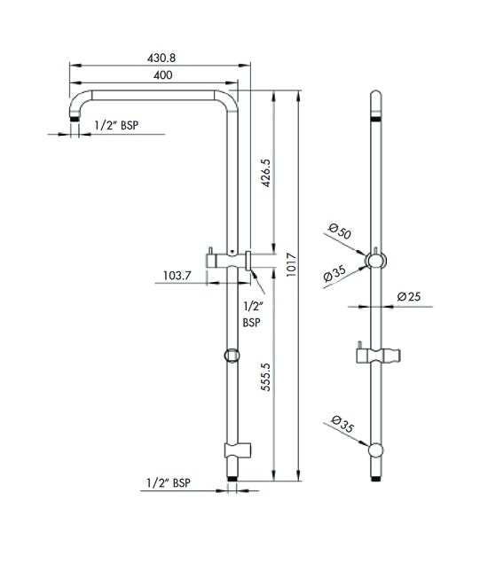 Bakara Twin Shower System – Tuck Plumbing Fixtures