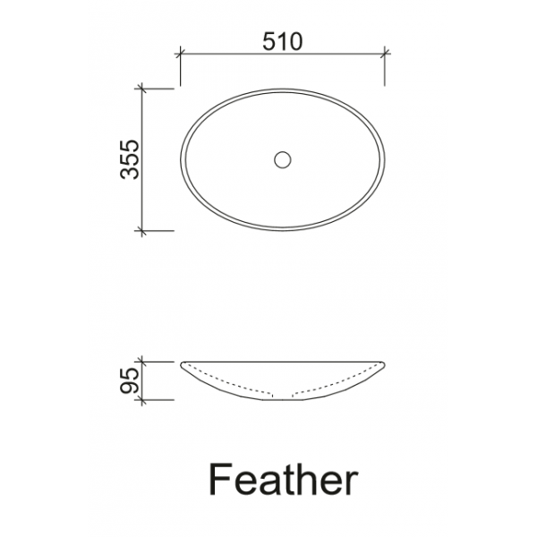 Feather Above Counter Basin – Tuck Plumbing Fixtures