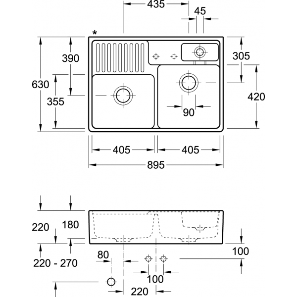 Villeroy & Boch Double Bowl Butler Sink – Tuck Plumbing Fixtures